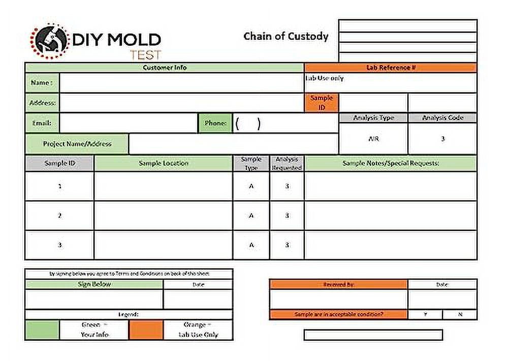 Professional Mold Air Test Refill – 3 Replacement Cassettes for DIY ...