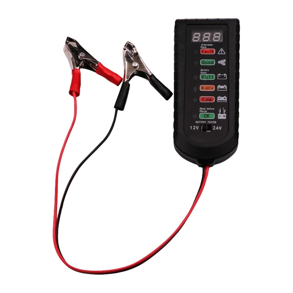 Digital Battery Load Tester for Automotive Motorcycle 12V 24V with Real ...