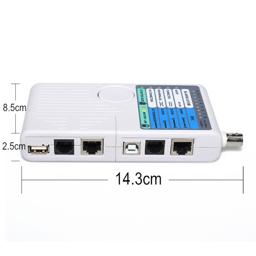 Professional Multi Function 4 In 1 Network Cable Tester RJ45/RJ11/USB ...