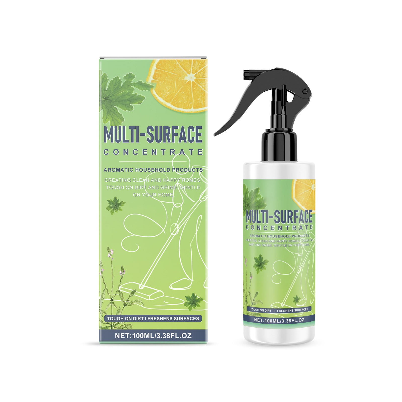 Professional Multi-Surface Heavy Duty Degreaser Spray, Concentrated ...
