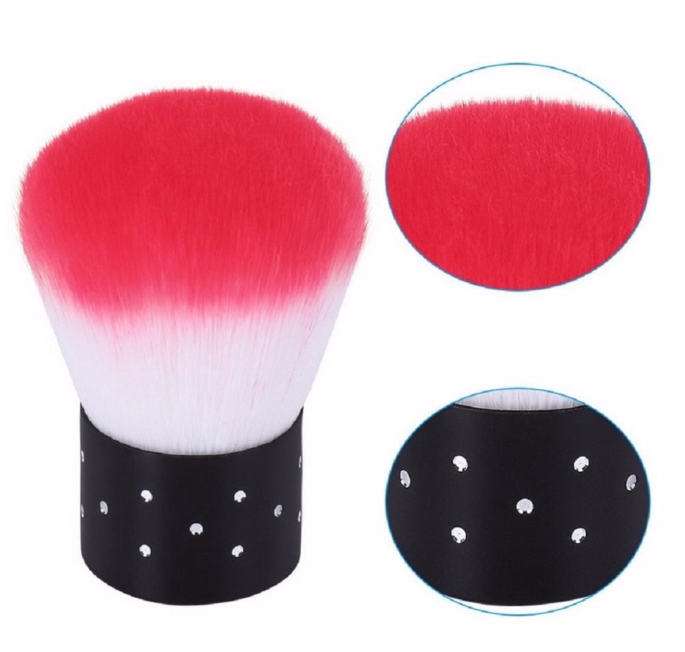 Nail Art Dust Brush, Soft Bristle Powder Cleaner for Acrylic & Gel ...