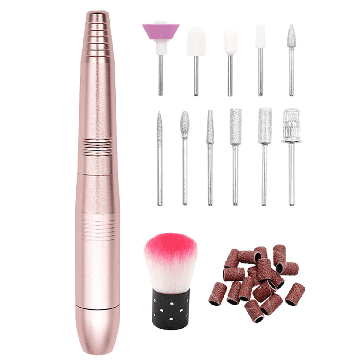 Professional Nail Drill Kit for Acrylic Nails Poly Gel, Low Heat ...
