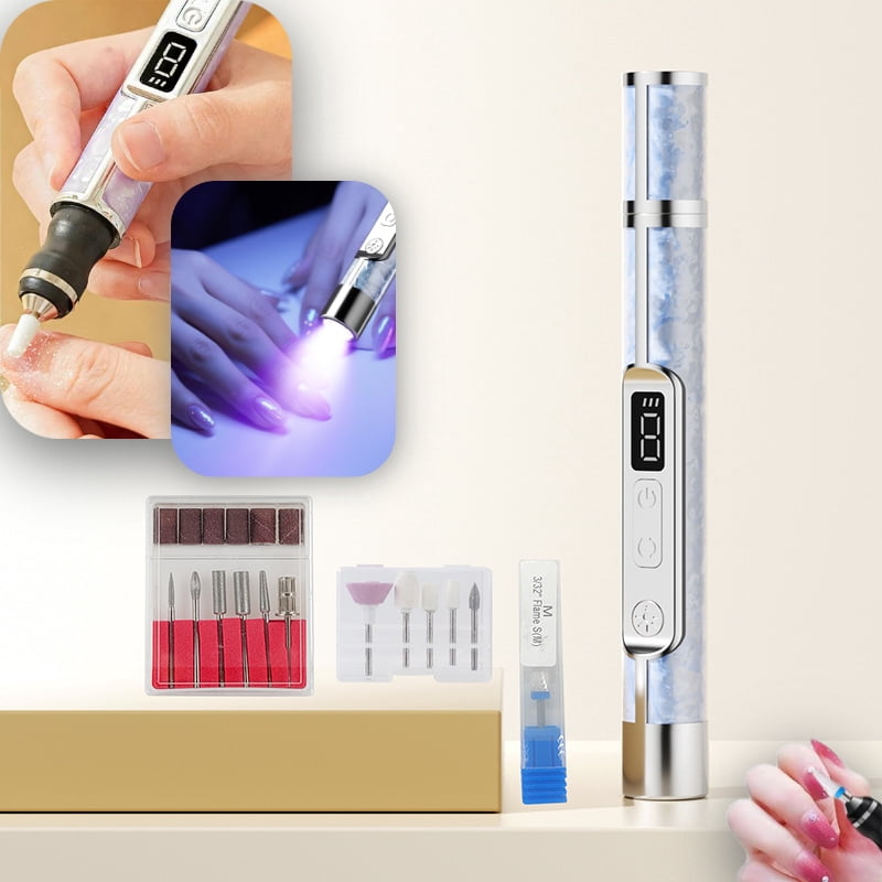 Professional Nail Grinder 20000 RPM Electric Nail File with UV Curing ...