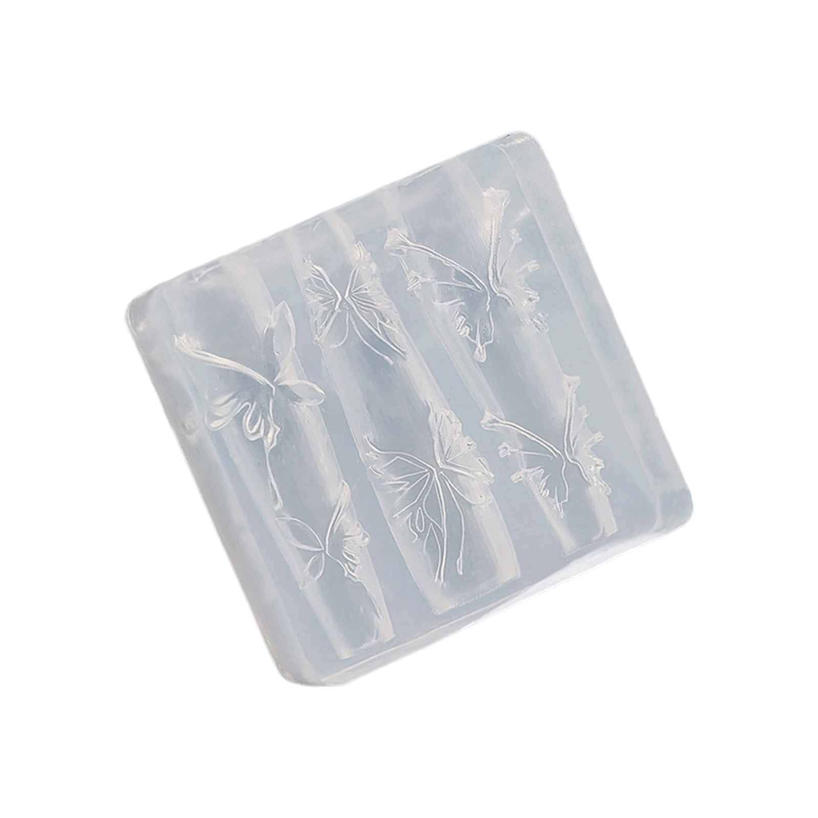 Professional Nails Embossing Mold Reusable Silicone Template For Salon ...