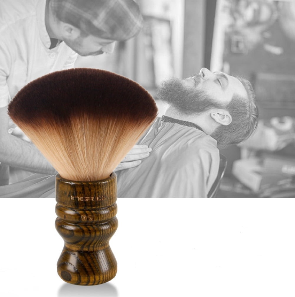 1-Pack Professional Neck Duster Brush – Soft Bristle Barber Brush for Hair Cutting, Makeup ...