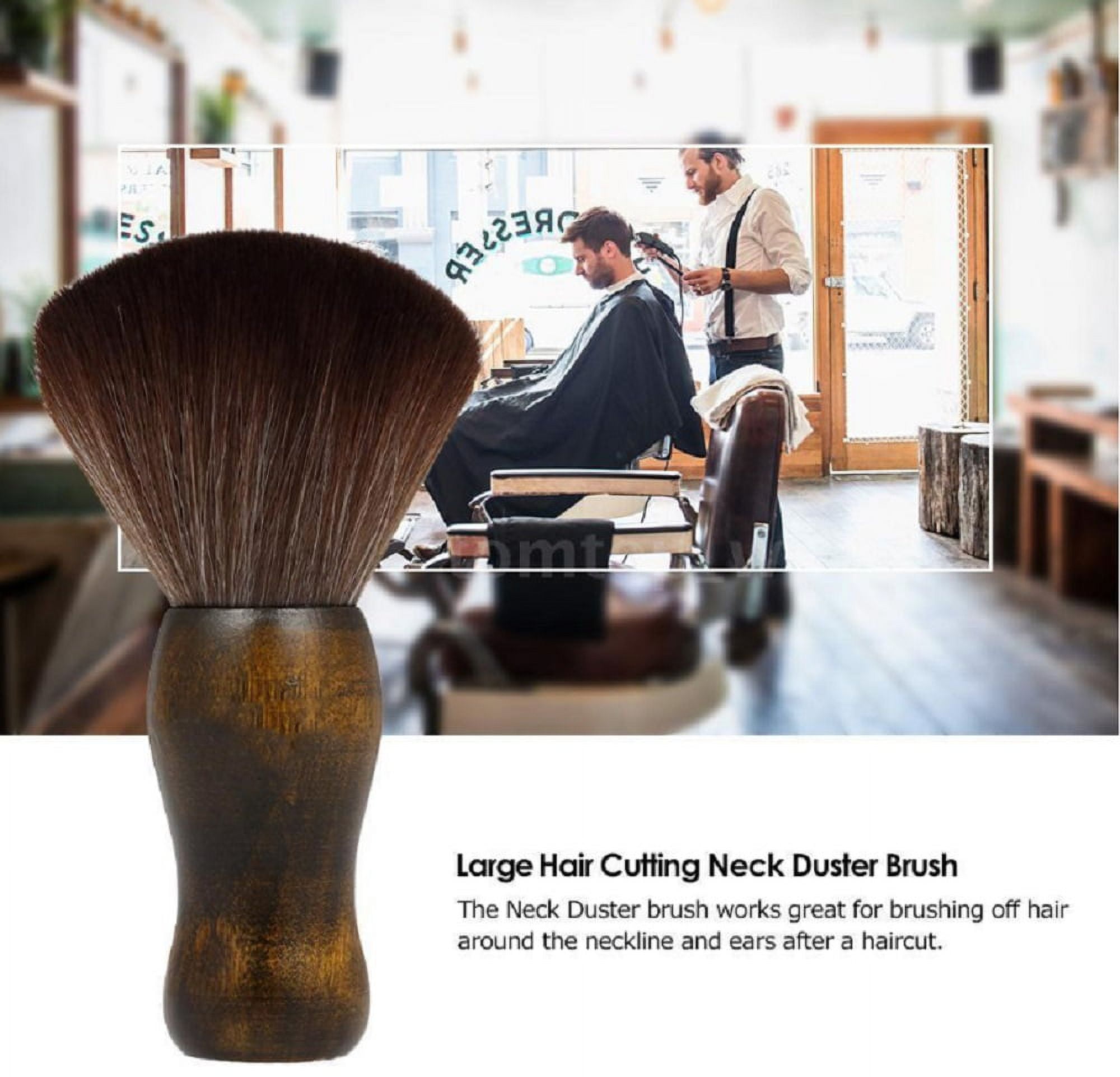 1-Pack Professional Neck Duster Brush – Soft Bristle Barber Brush for ...