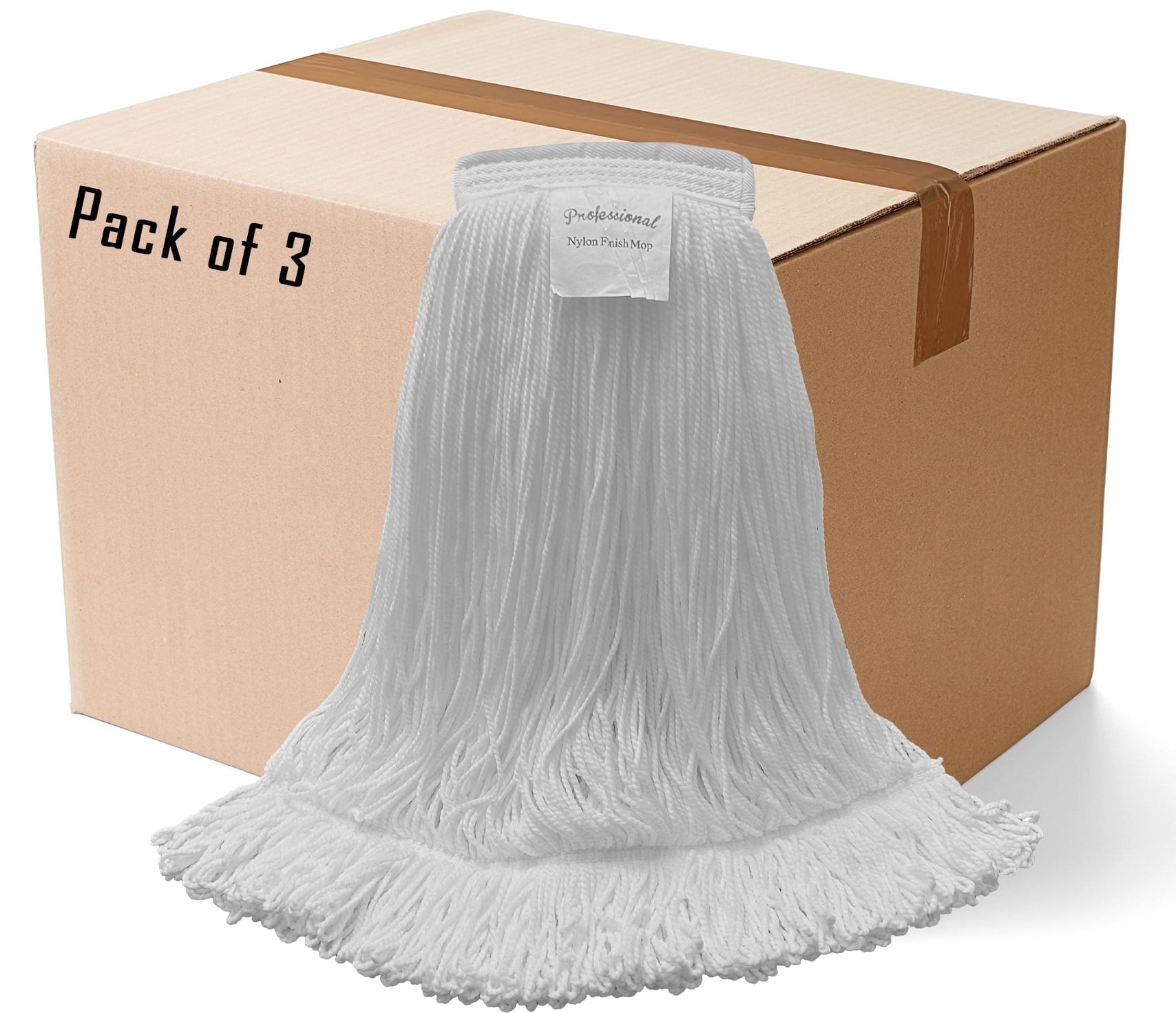 Direct Mop Sales, Wax Mop, Large Size with Narrow Band, 3 Pack ...