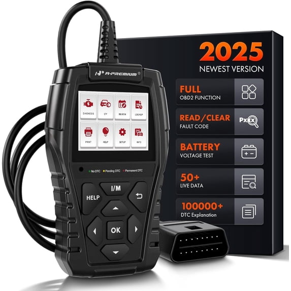 Professional OBD2 Scanner Car Diagnostic Tool, OBDII EOBD Code Reader ...