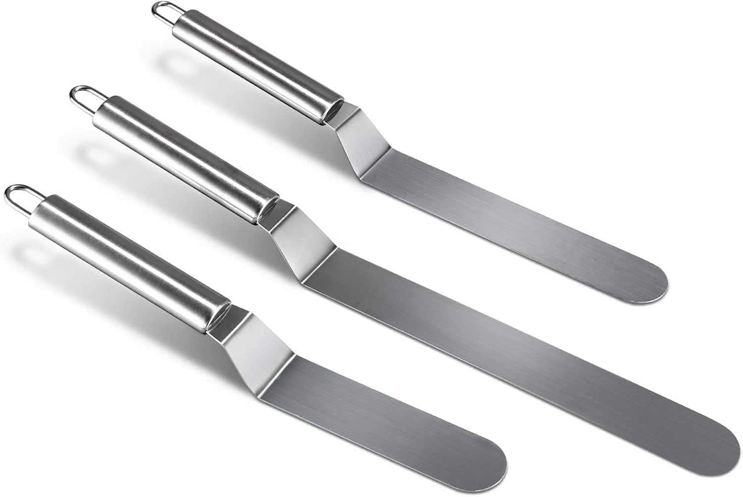 Professional Offset Spatula Set for Baking, Stainless Steel Tools with ...