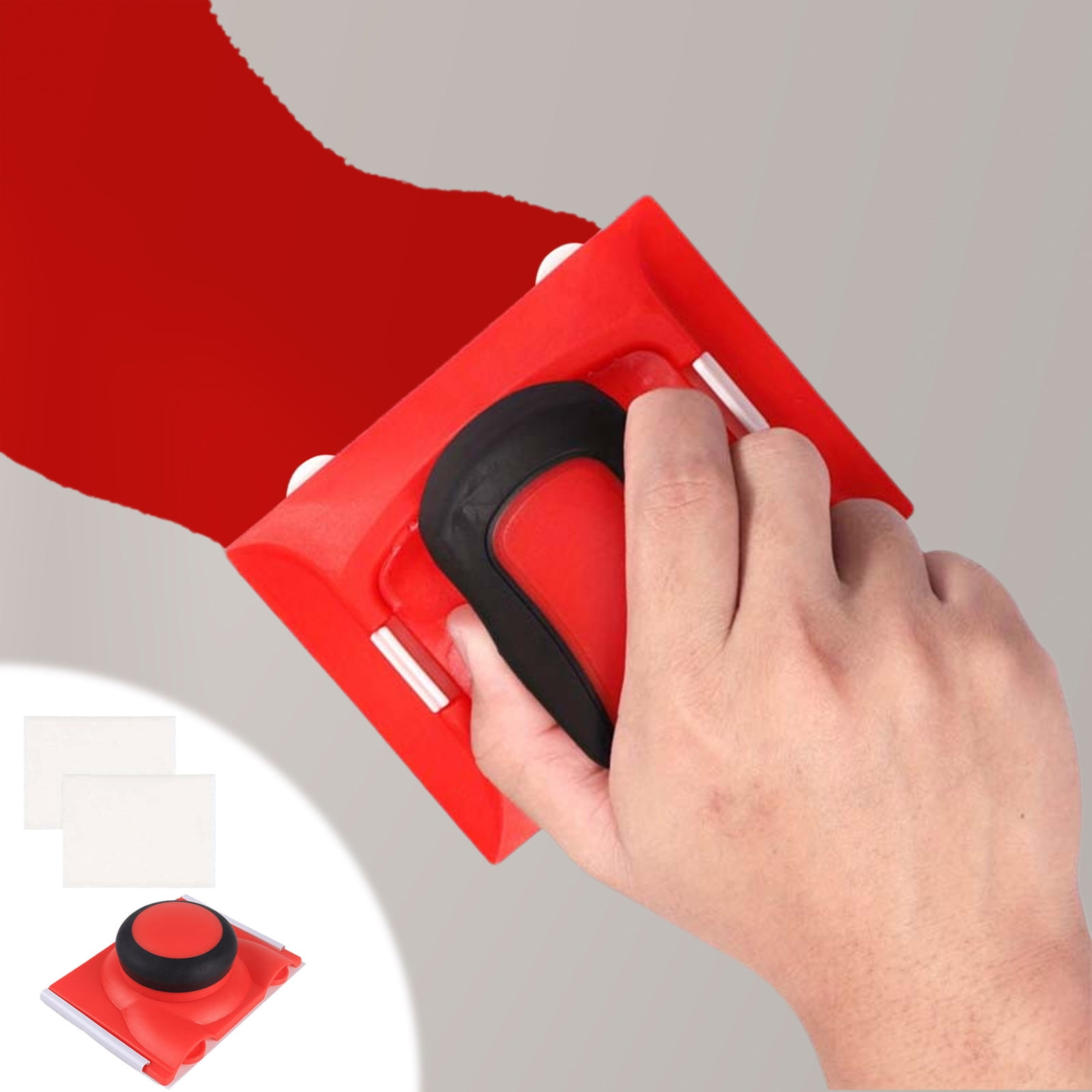 Professional Paint Edger Tool for Walls and Ceilings with Guided Rollers and Ergonomic Handle ...