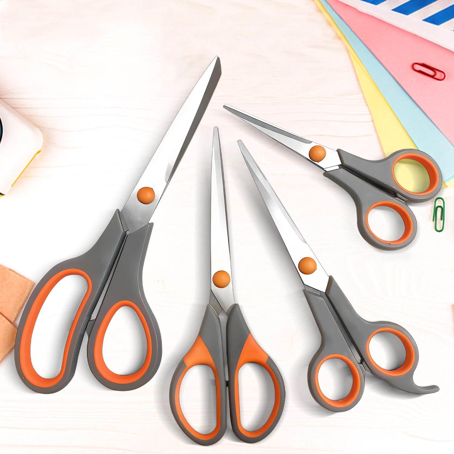 Professional Paper Cutting Scissors Pack, Office Craft Scissors Set ...
