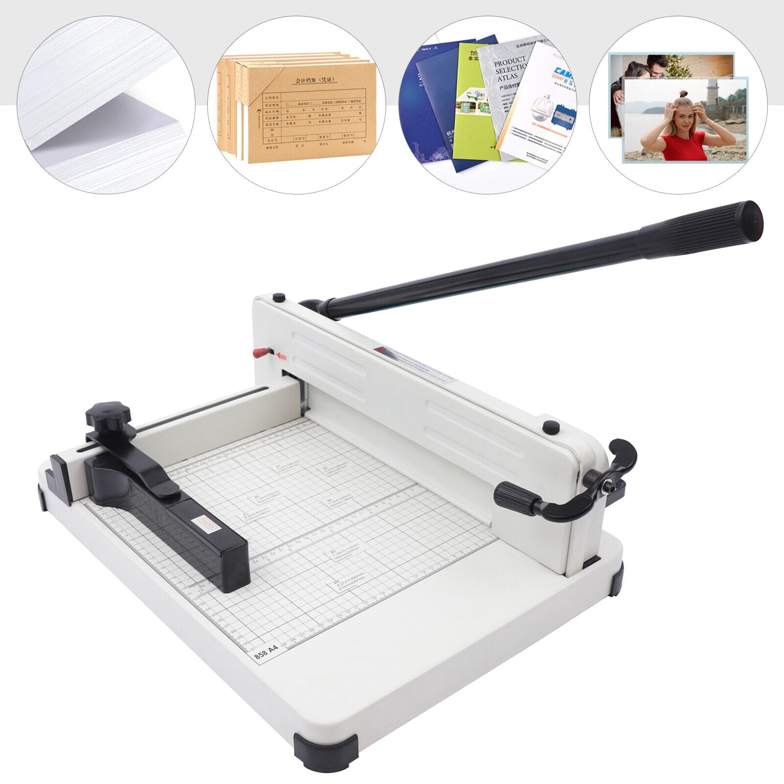 Professional Paper Trimmer Manual Guillotine Paper Cutter Heavy-Duty ...