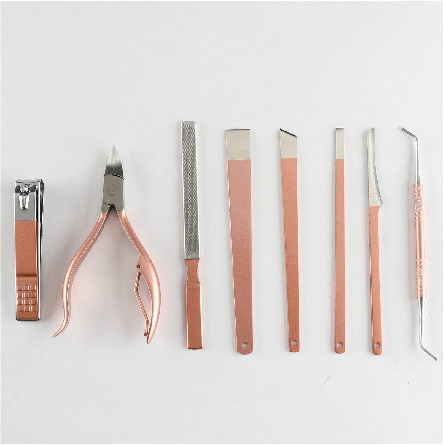 Professional Pedicure Manicure Tools Kit - 8 in 1 Stainless Steel ...