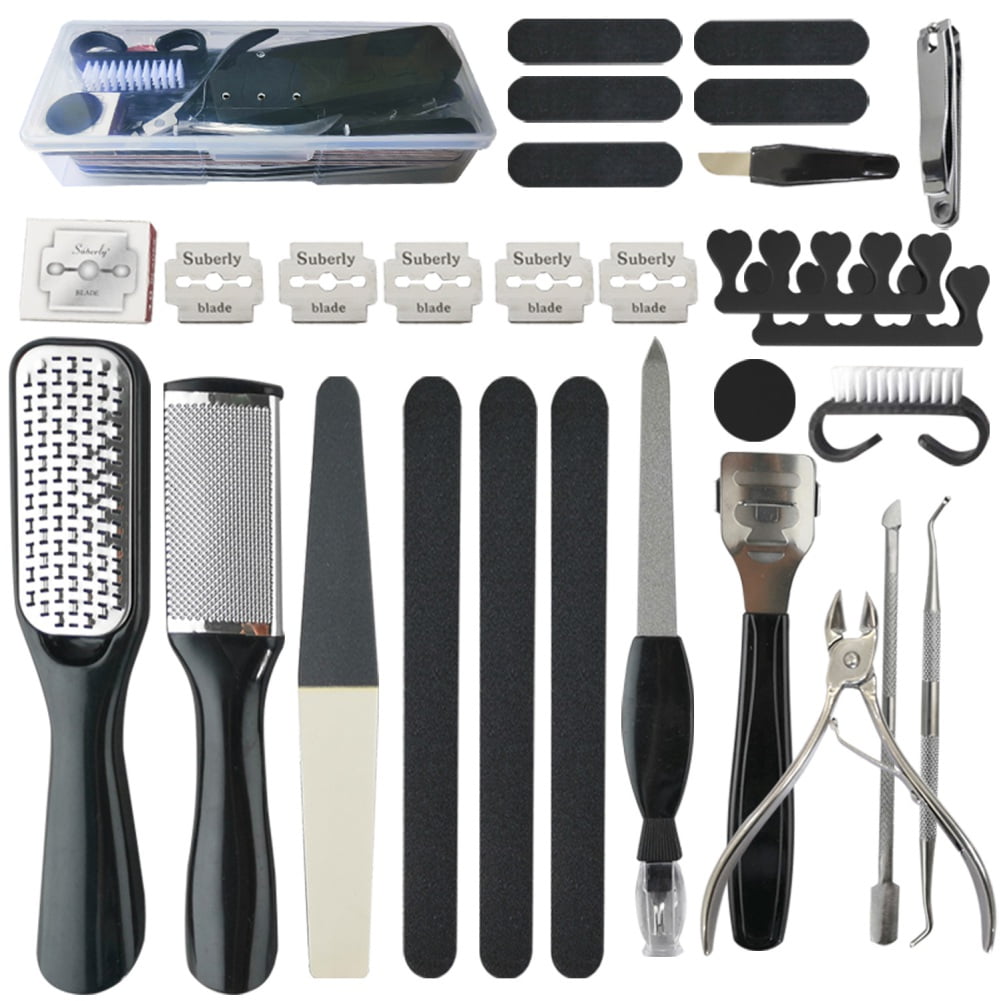Professional Pedicure Tools Set, 23 in 1 Stainless Steel Foot Care Kit ...