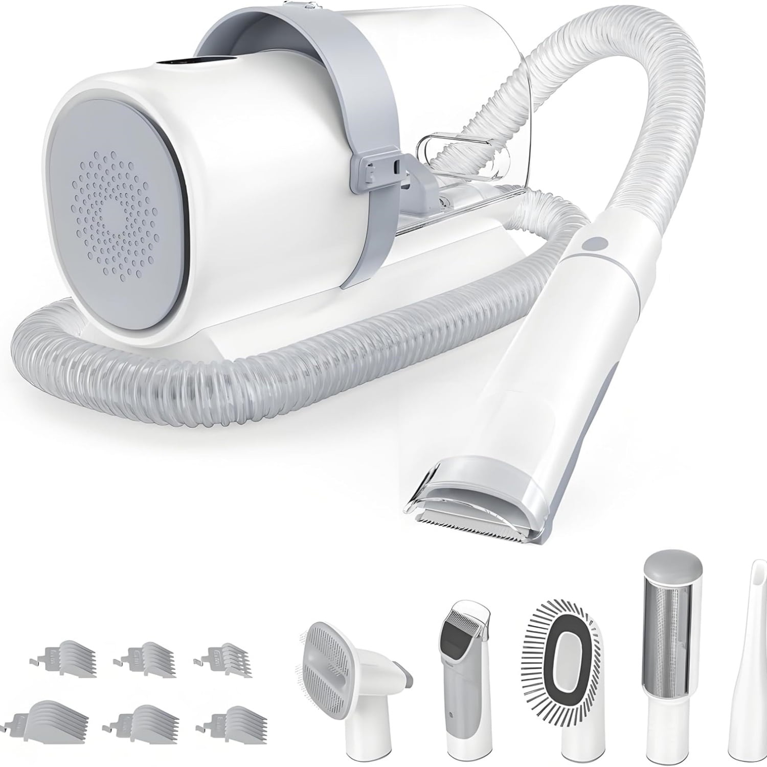 Professional Pet Grooming Vacuum Kit, 2.5L Cup, 3 Suction Modes, and 5 ...