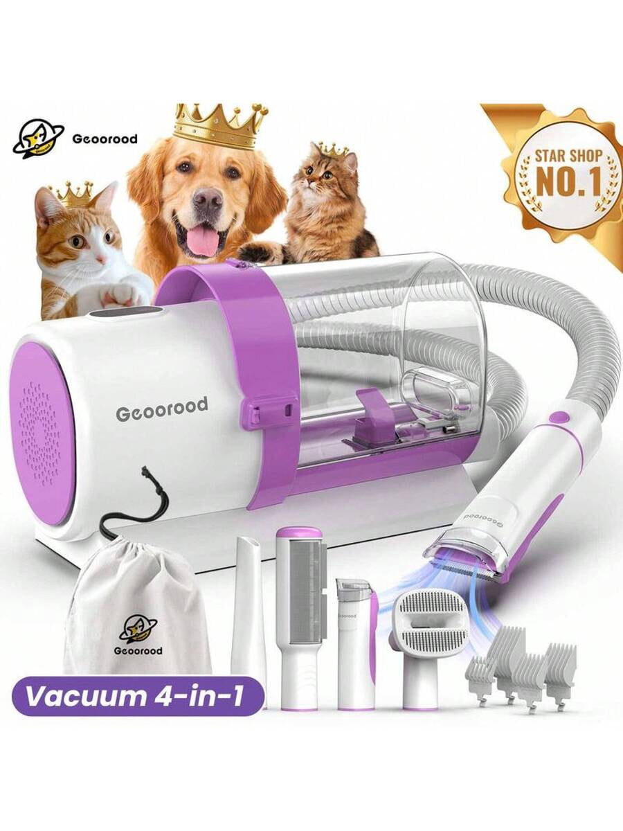 Professional Pet Grooming Vacuum Kit with 2.5L Large Capacity Dust Cup ...