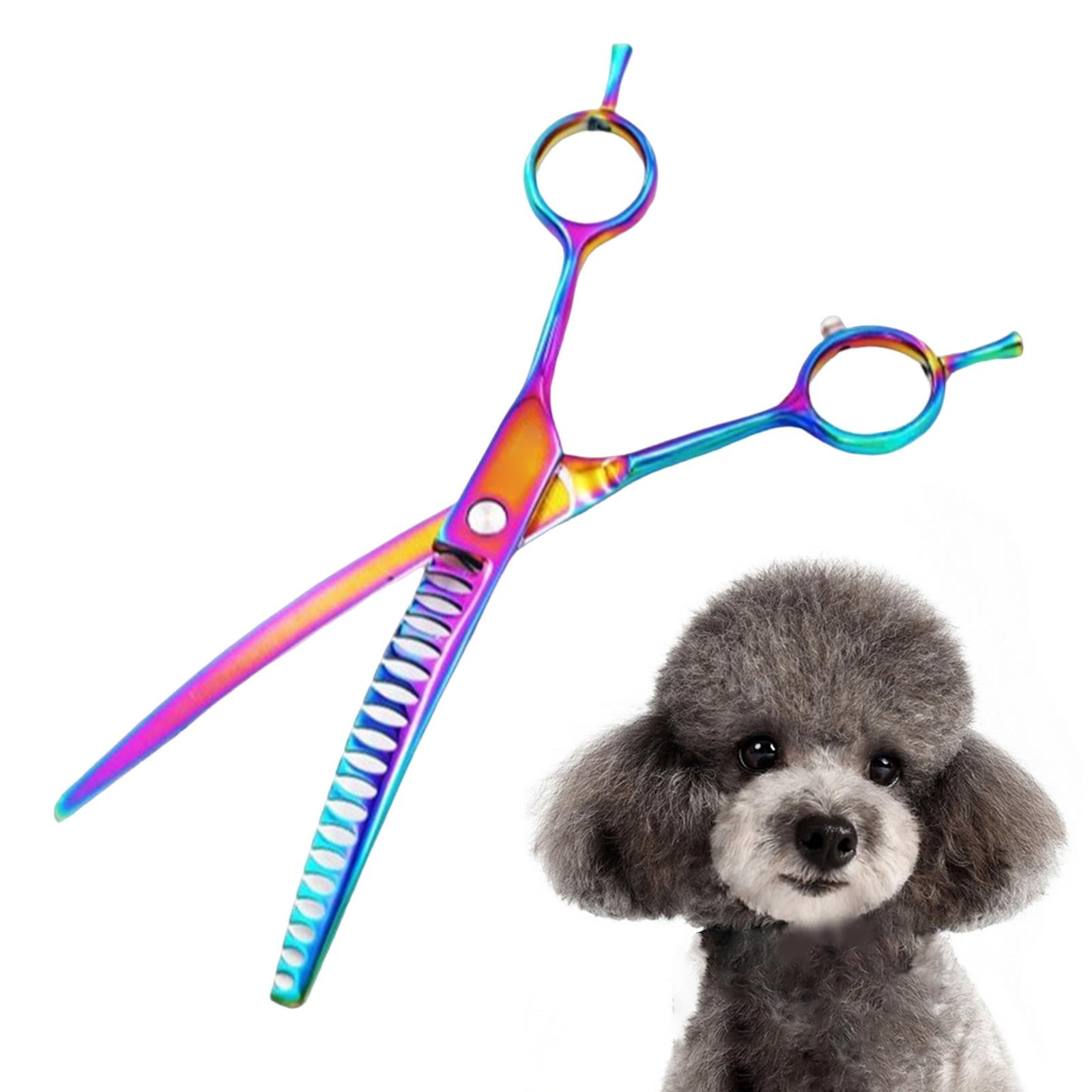 Professional Pets Grooming Scissors 7 Inch Down Curved Chunker ...