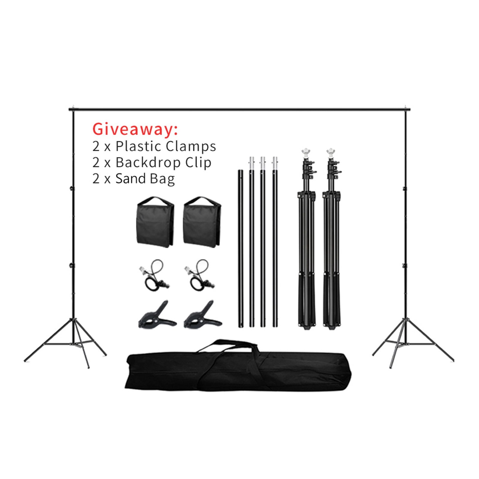 Professional Photography Stand for Photo Studio Background Backdrops ...