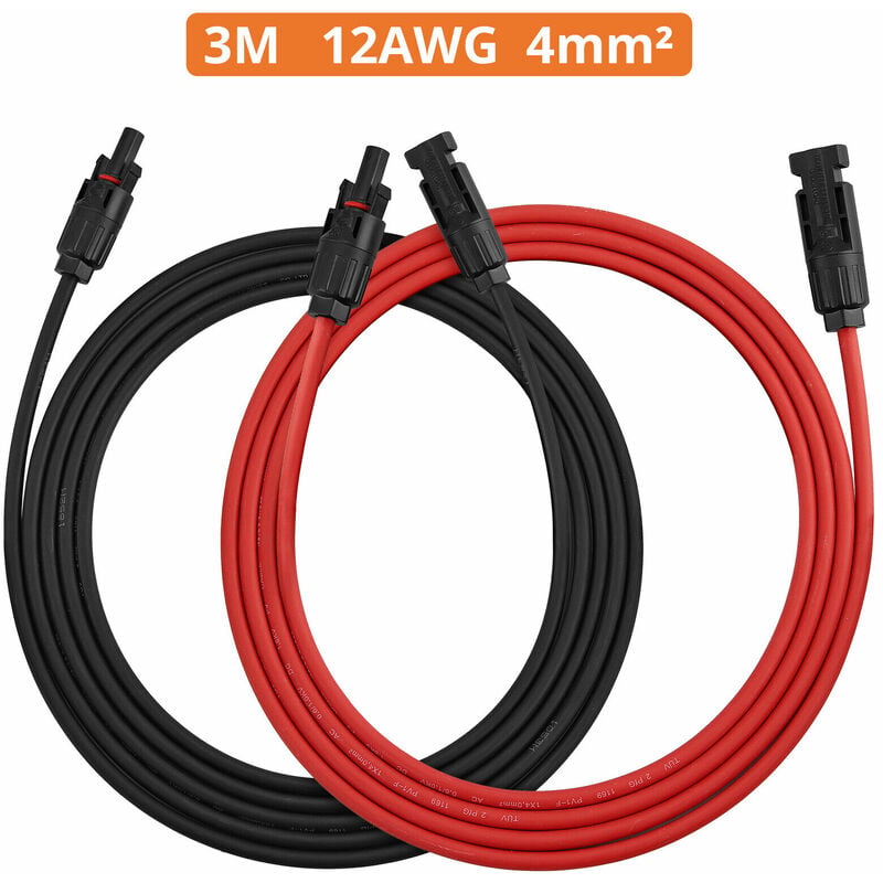 Professional Photovoltaic Systems Solar Extension Cable, Tinned Copper ...