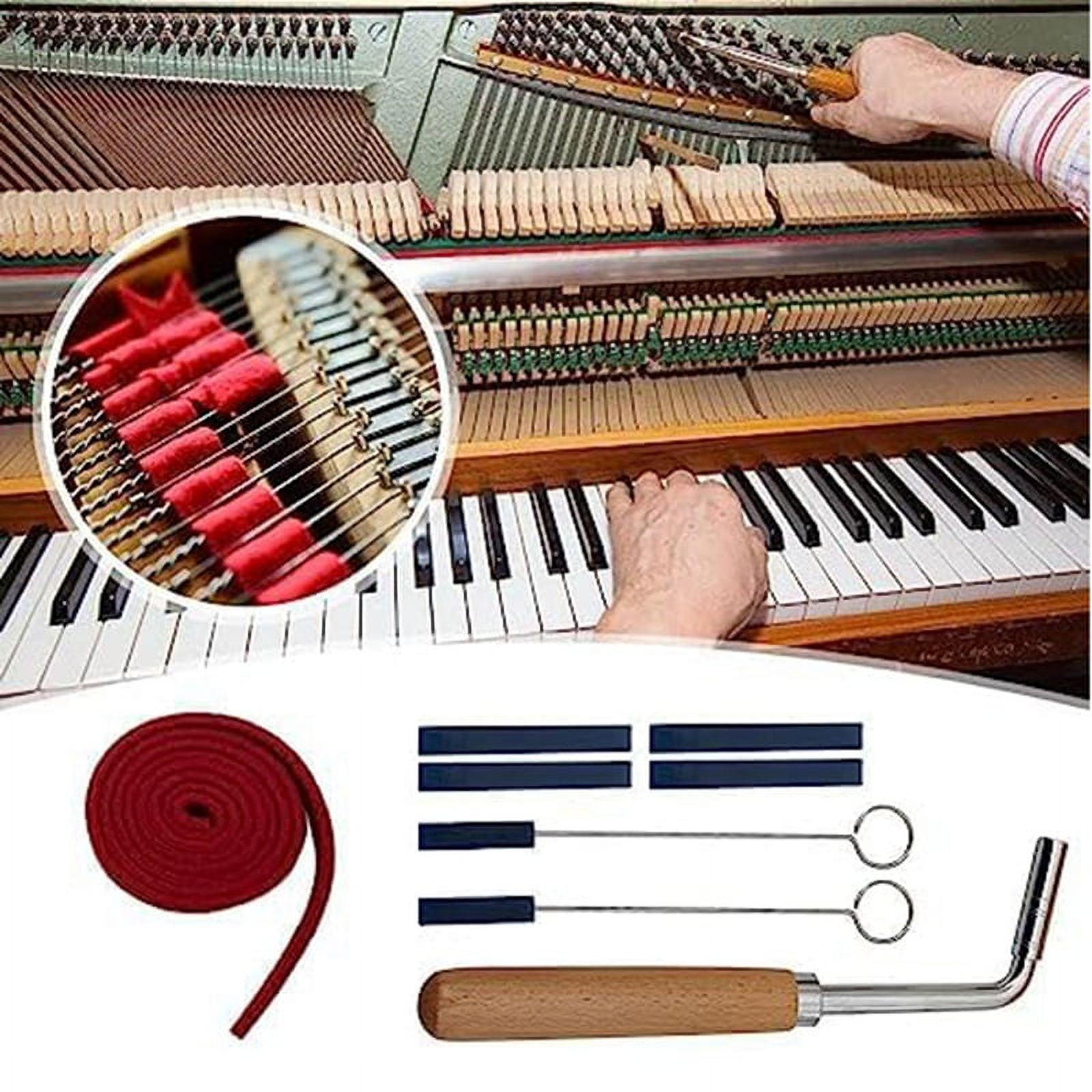 Professional Piano Tuning Kit, Piano Tuner Hammer Mute , Piano Tuning Lever Tools Wood, Metal ...
