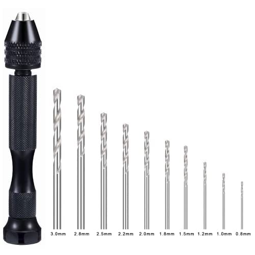 Professional Pin Vise Hand Drill Bits,Mini Twist Drill Bits Set (0.8-3 ...