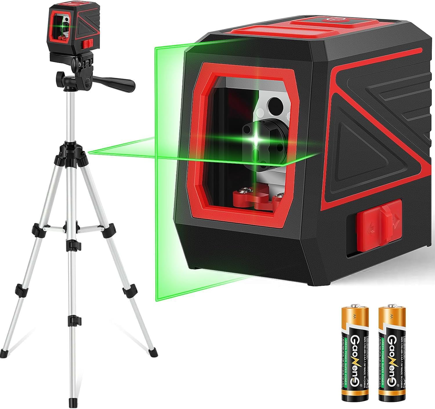 Professional Pipe Locator Laser Level with Tripod - 100Ft Green Cross ...
