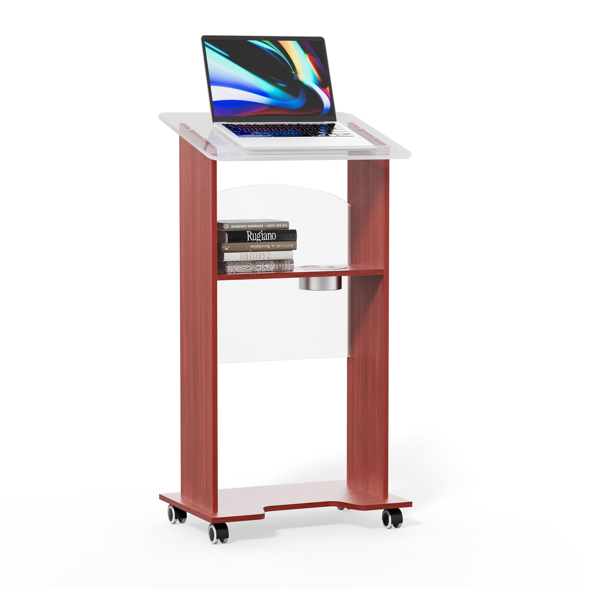 Professional Podium Stand for Speakers, Sturdy Acrylic Plywood Lectern ...