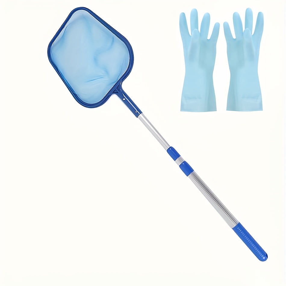 Professional Pool Skimmer Net, Heavy Duty Swimming Leaf Rake Cleaning ...