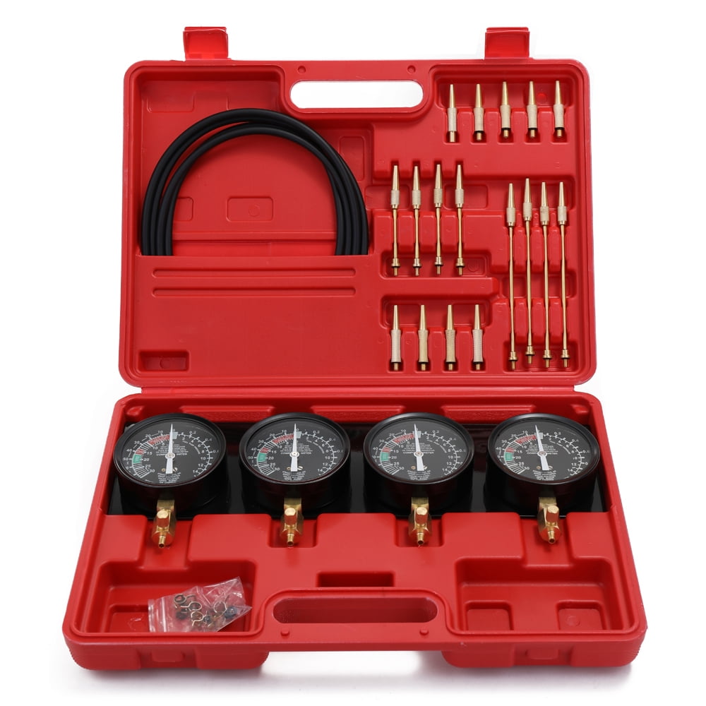 Professional Portable Fuel Vacuum Carburetor Synchronizer Set 4 Gauges ...