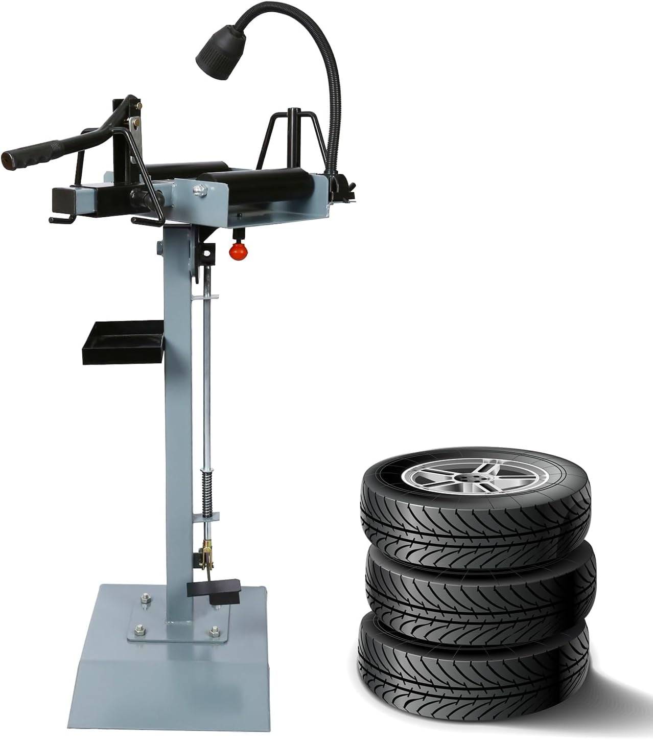 Professional Portable Tire Changer with LED Light | 360° Swivel ...