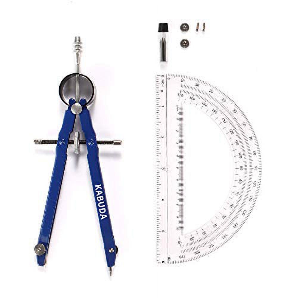 Professional Precision Compass Set, Metal Spring Bow Compass with ...