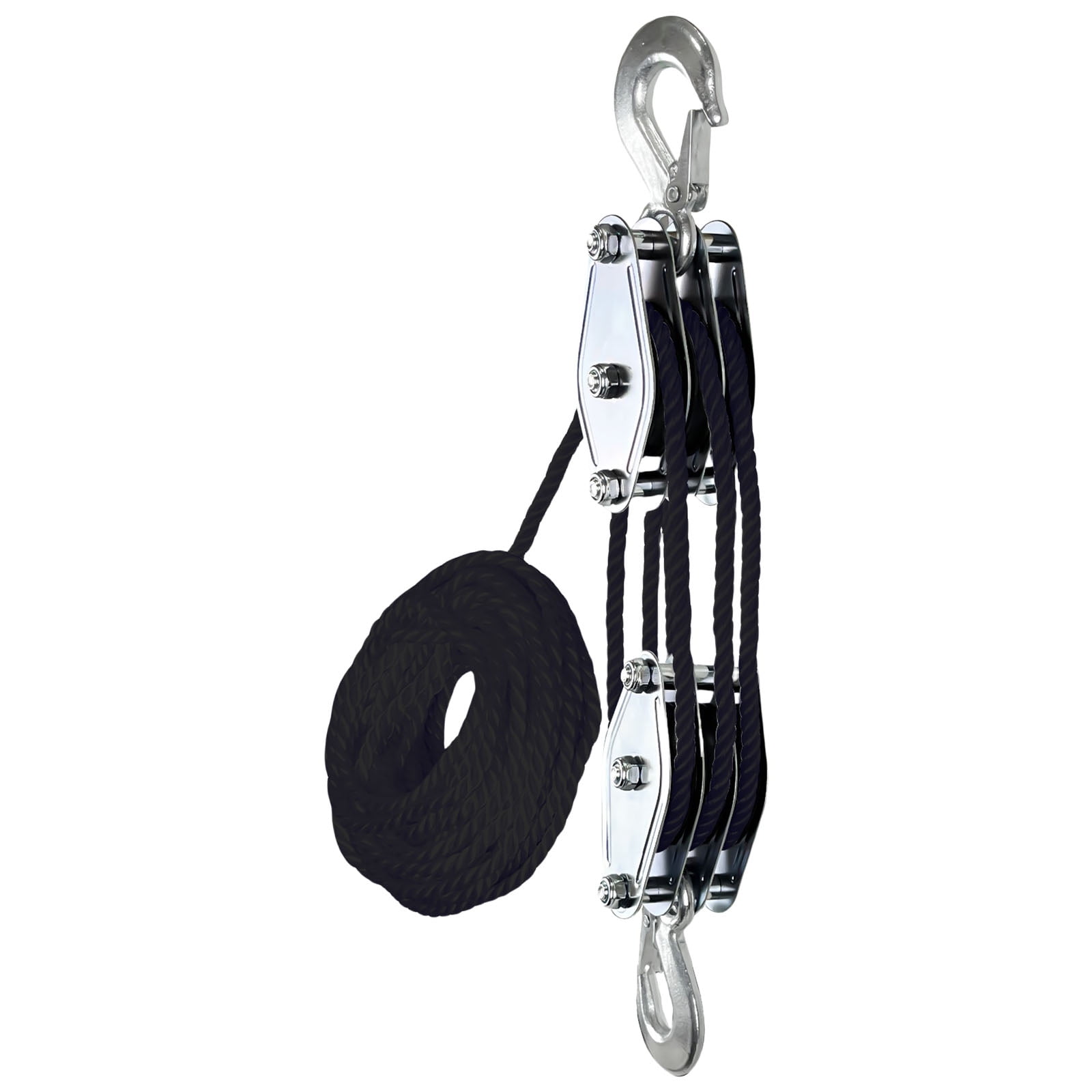 Professional Pulley Hoist Tool 3/4 Wheel Mechanism 1100/2200Lbs Rating ...