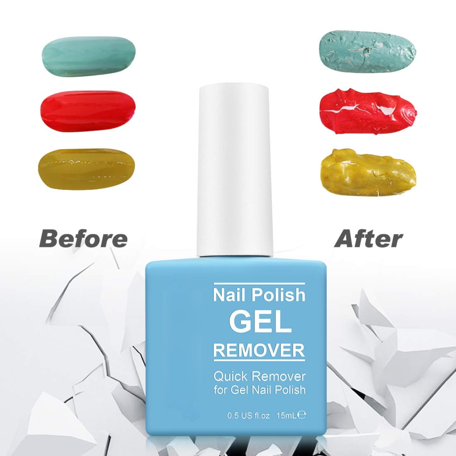 Professional Quick and Easy Gel Nail Polish Remover - Efficient 2-3 ...