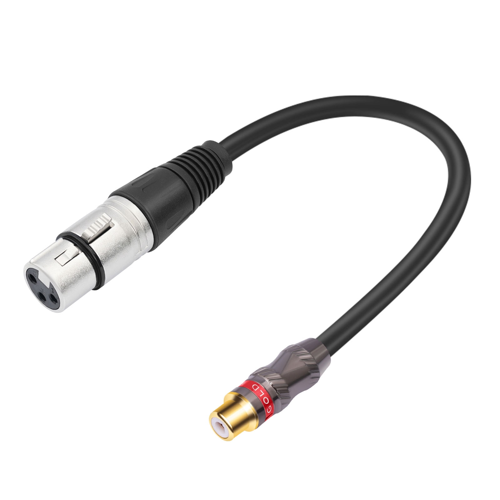 Professional RCAs Female to 3Pin Female Sound Connectors Cable, Metal ...