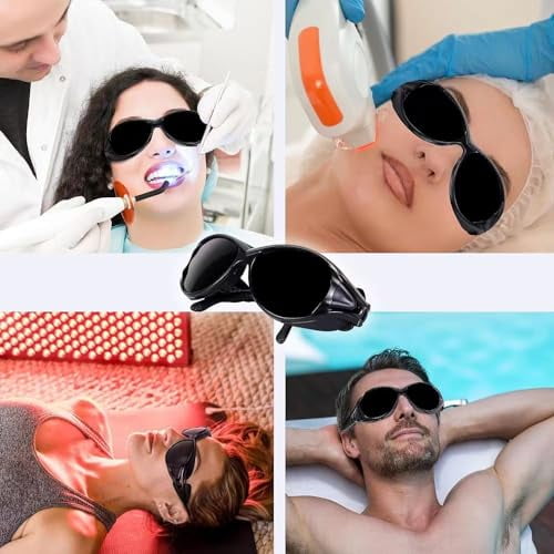 Professional Red Light Therapy Glasses,Infrared Goggles for Eye ...