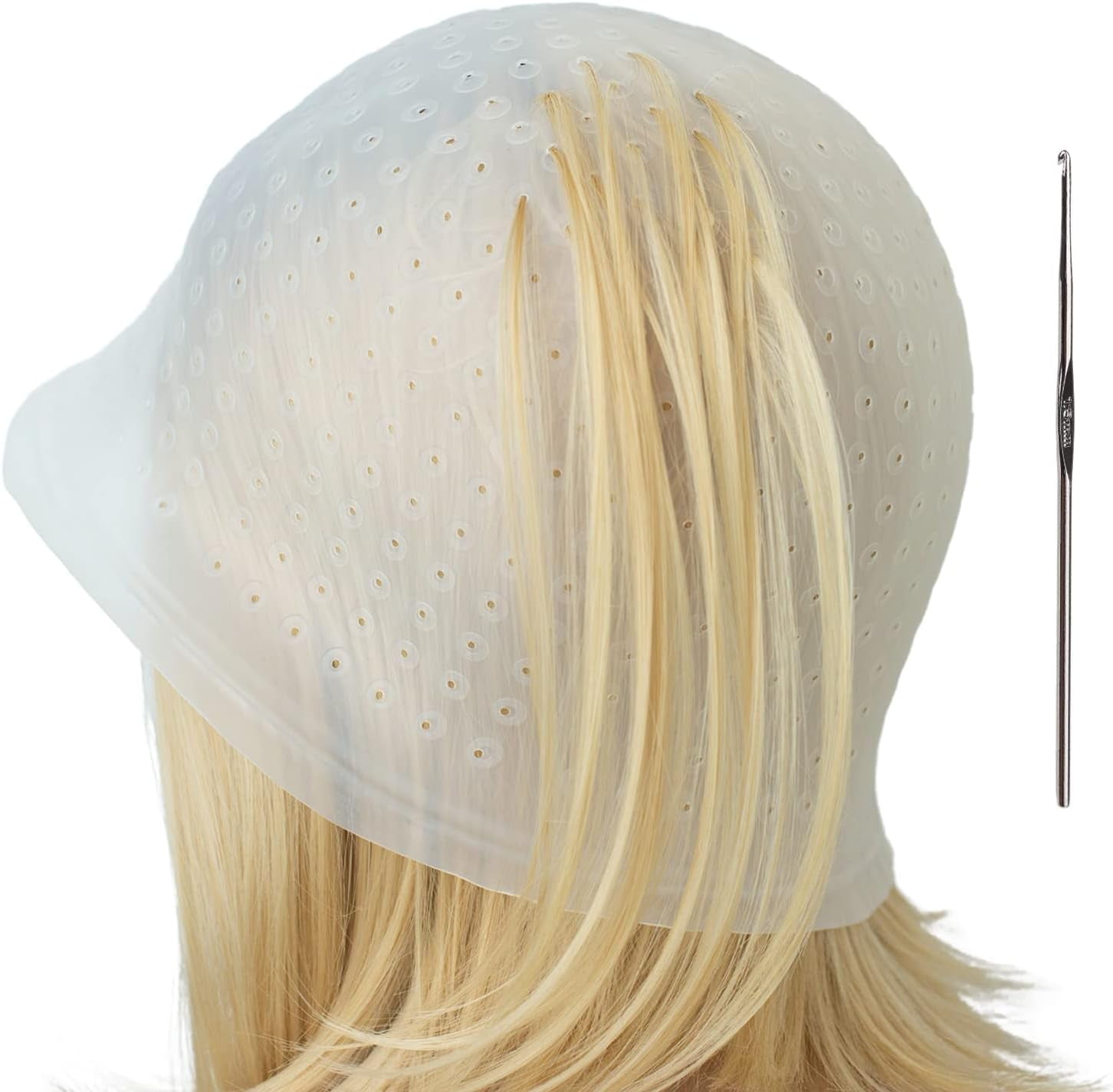 Professional Reusable Highlighting Caps with Hook for Hair Color ...