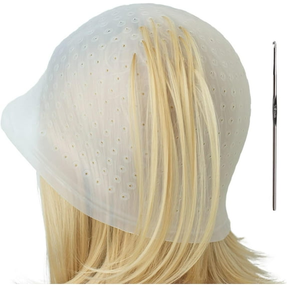Professional Reusable Highlighting Caps with Hook for Hair Color ...