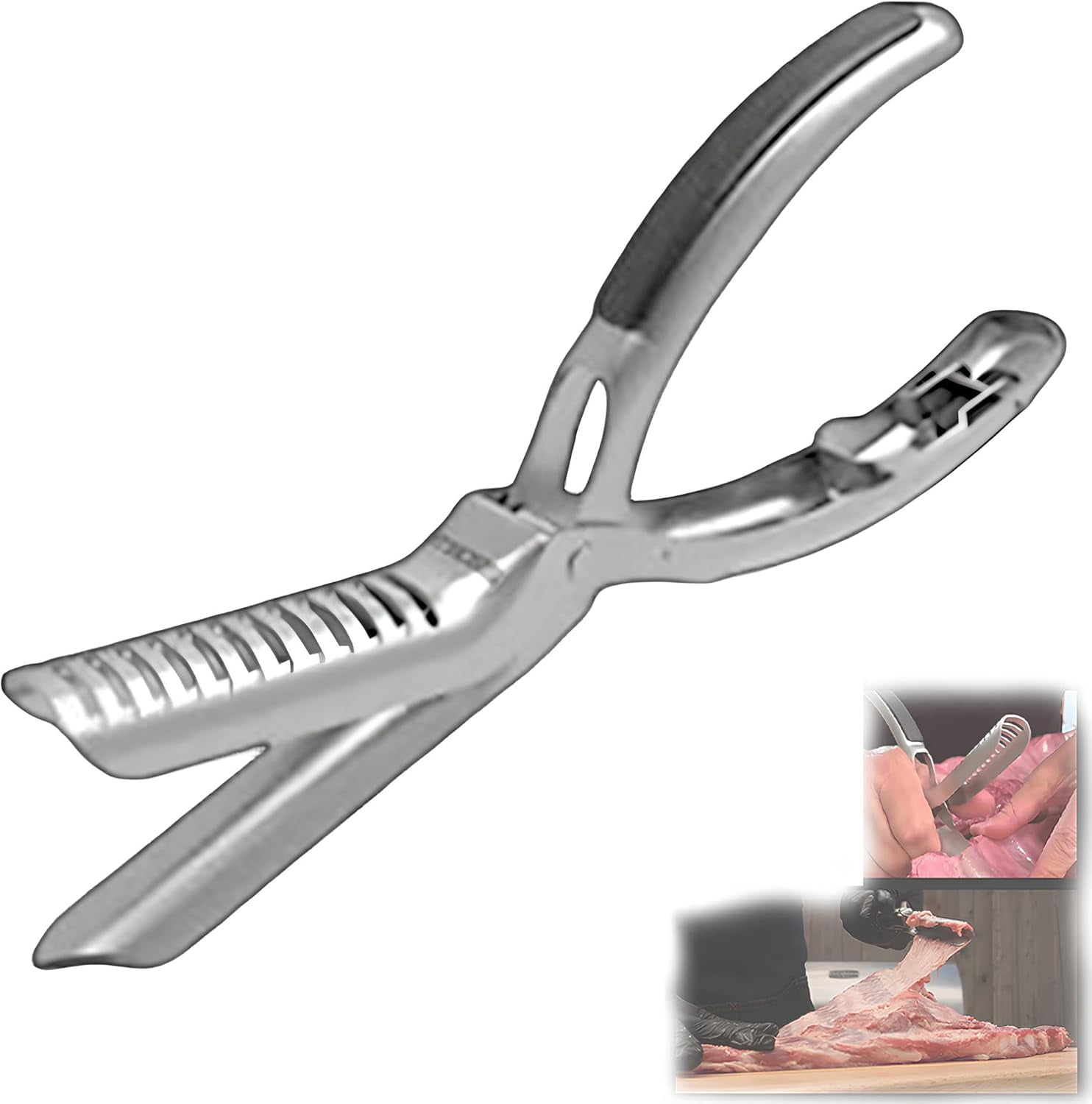 Professional Rib Membrane Remover Stainless Steel Tool Kit, BBQ Rib ...