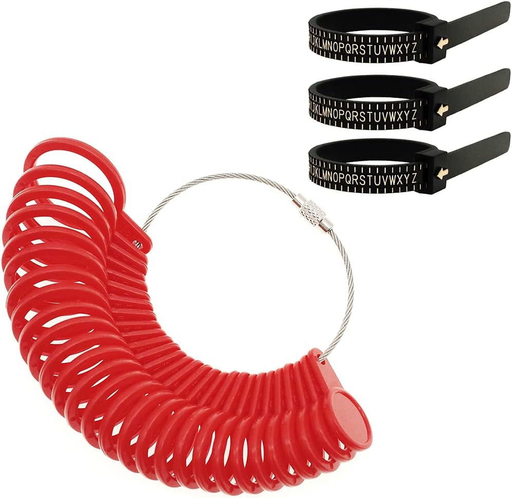 Professional Ring Sizer Measuring Tool UK Sizes A-Z 27Pc Plastic Ring ...