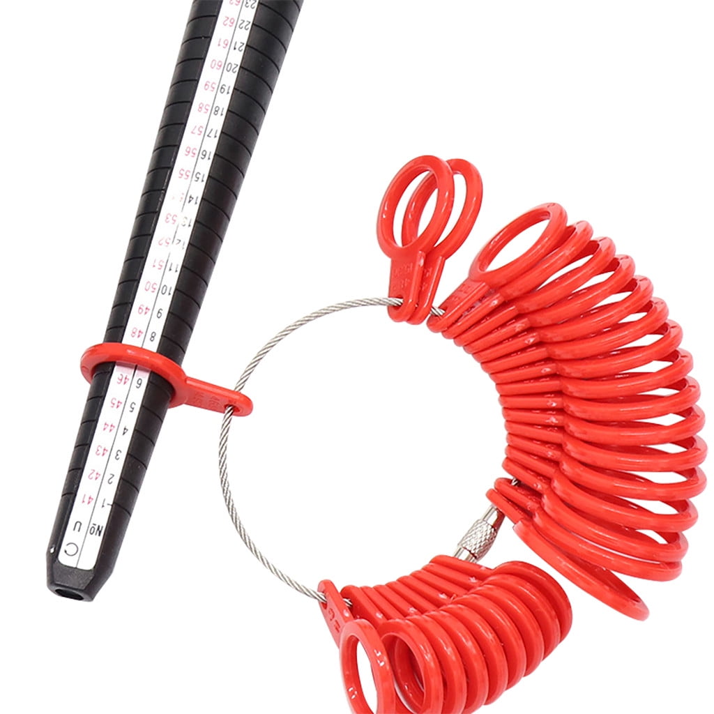 Professional Ring Sizer Set Adjustable Ring Size Stick Mandrel & Finger ...