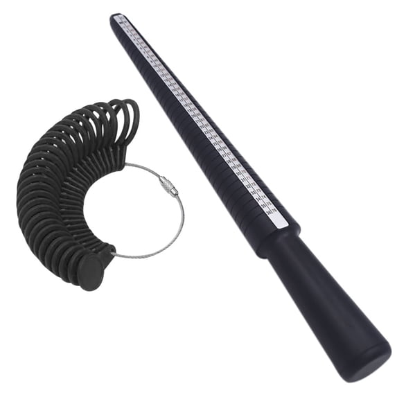 Professional Ring Sizer Set with US/UK Size Chart, Accurate Ring Size ...