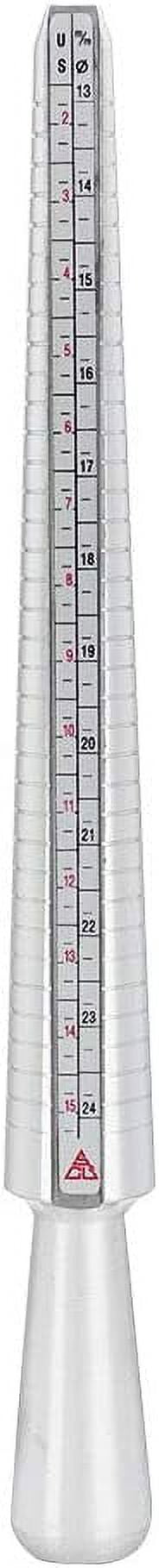 Professional Rings Measuring Rod, Aluminium Rings Mandrel Rod Gauge ...