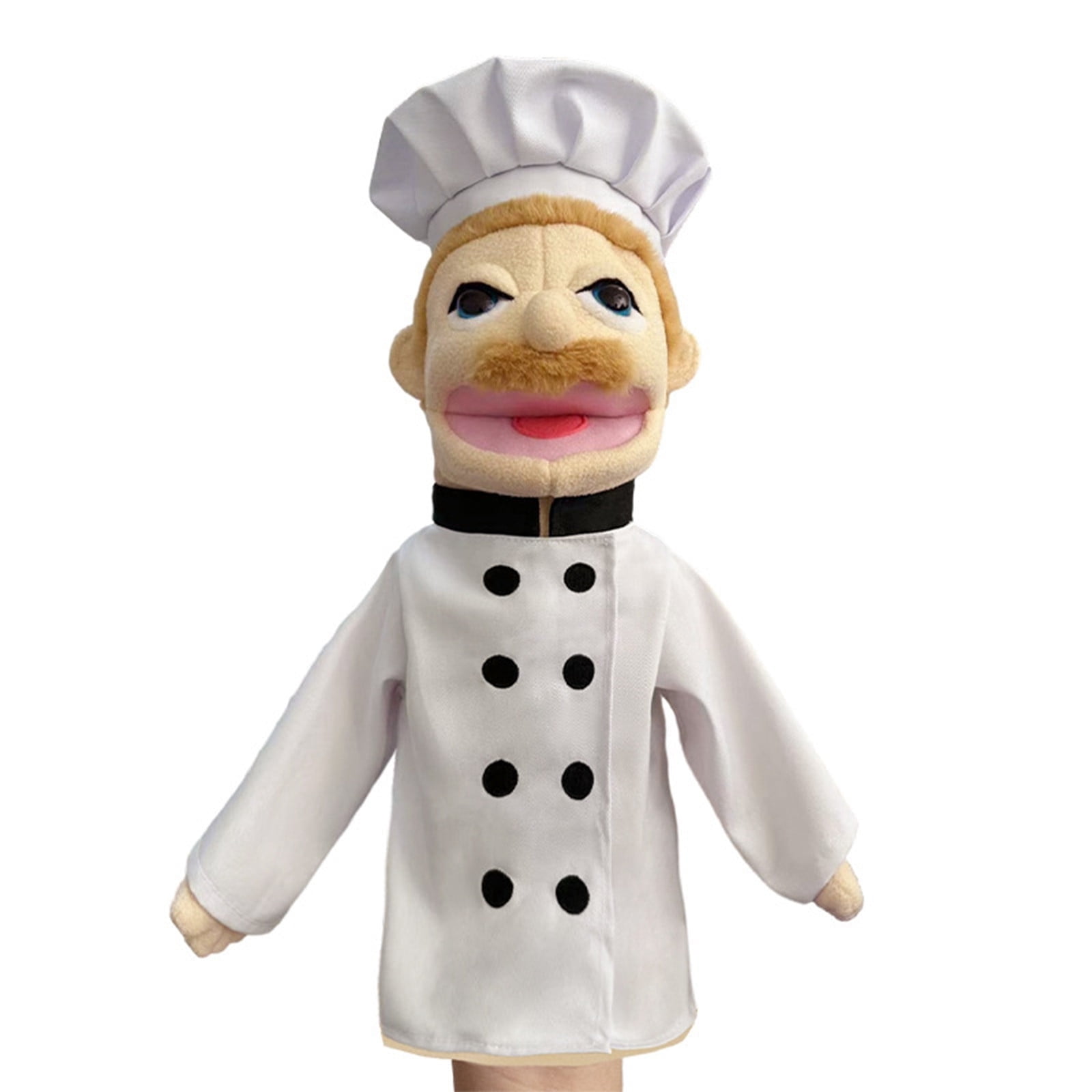 Professional Role Play Hand Puppet Chef Puppet Stuffed Doll Can be Used ...