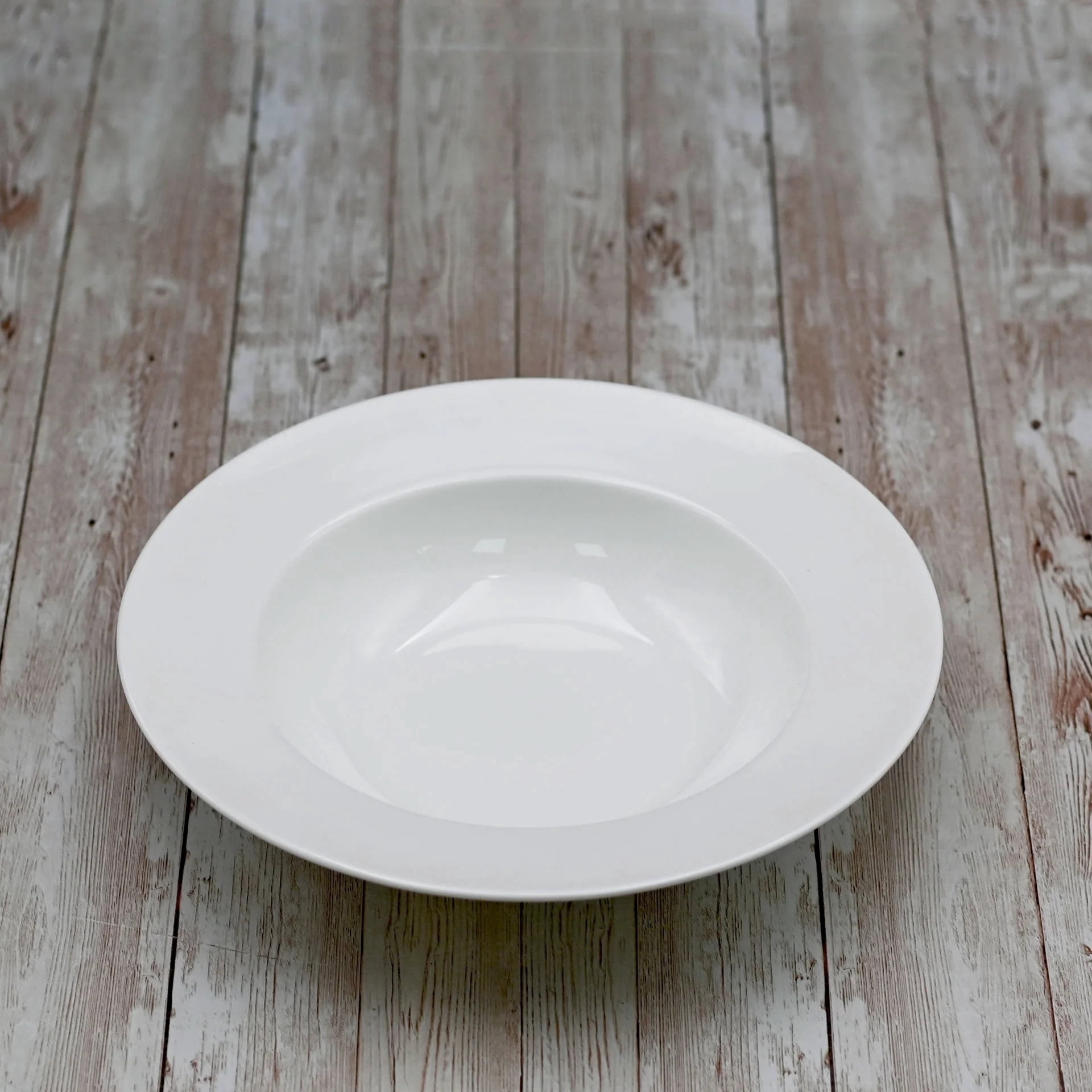 Professional Rolled Rim White Deep Plate 10" inch | 20 Oz - Walmart.com