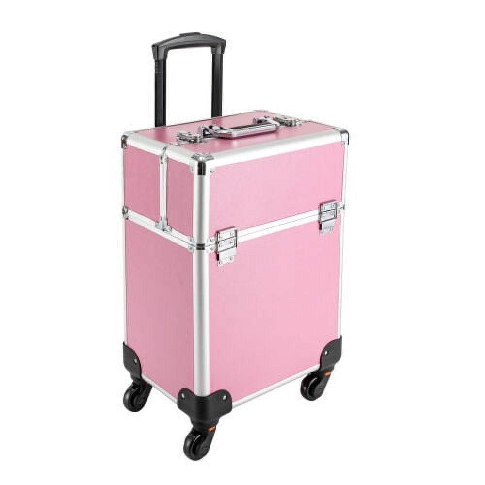 Professional Rolling Makeup Train Case Cosmetic Trolley Makeup Storage ...