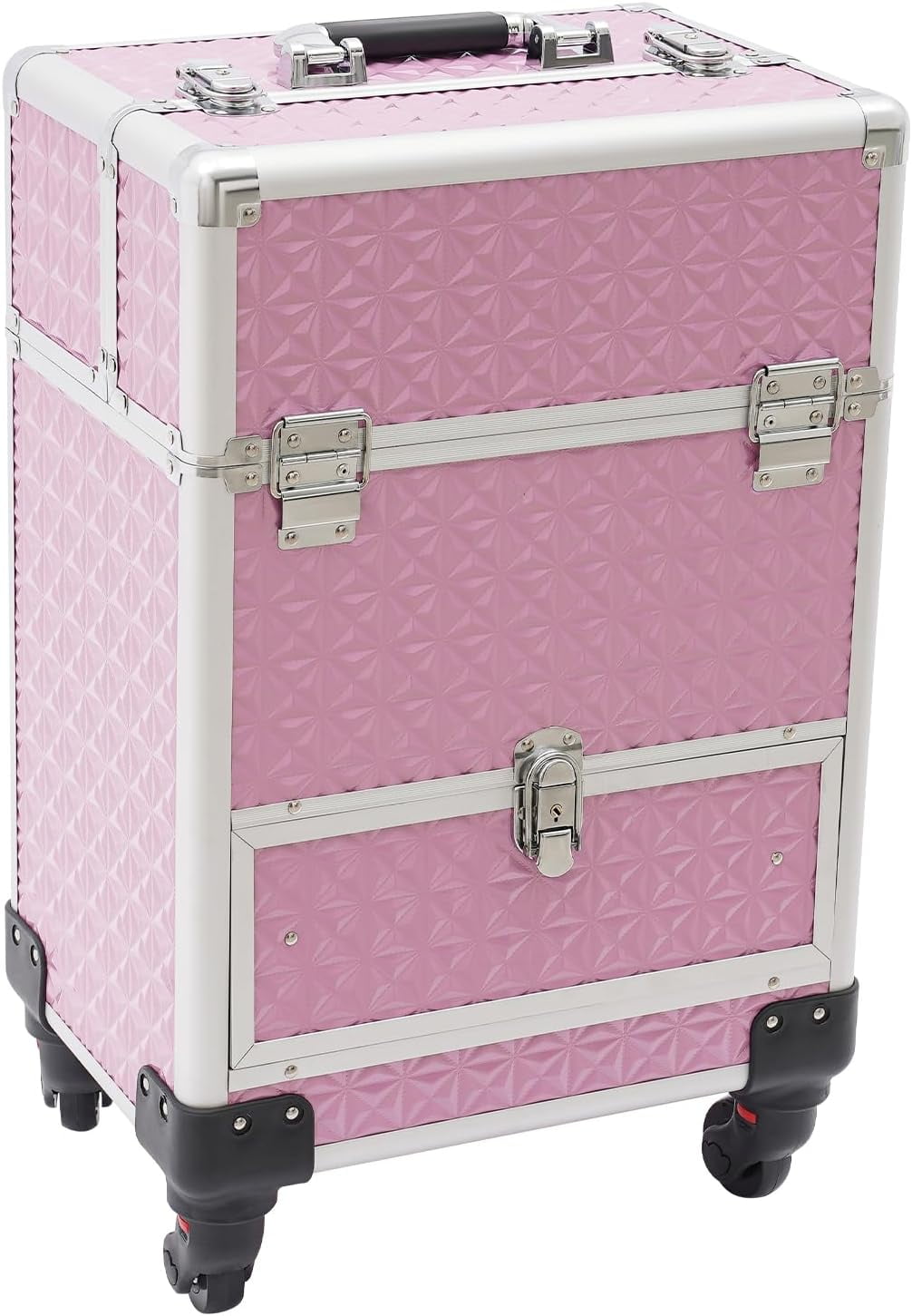 Professional Rolling Makeup Train Case Portable Makeup Trolley Case ...