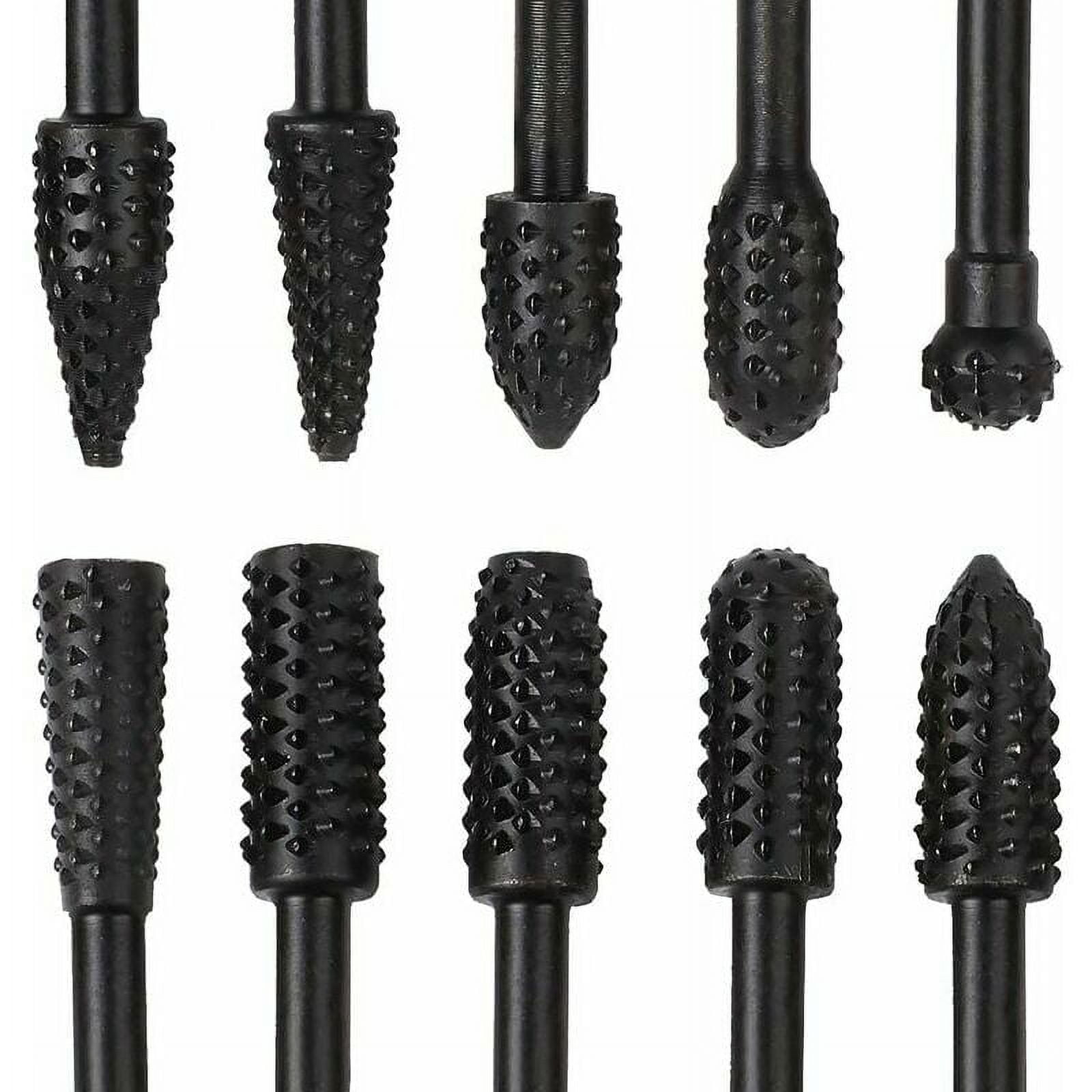 Professional Rotary Burr Rasp Set, Wood Carving File With Hex Shank For ...