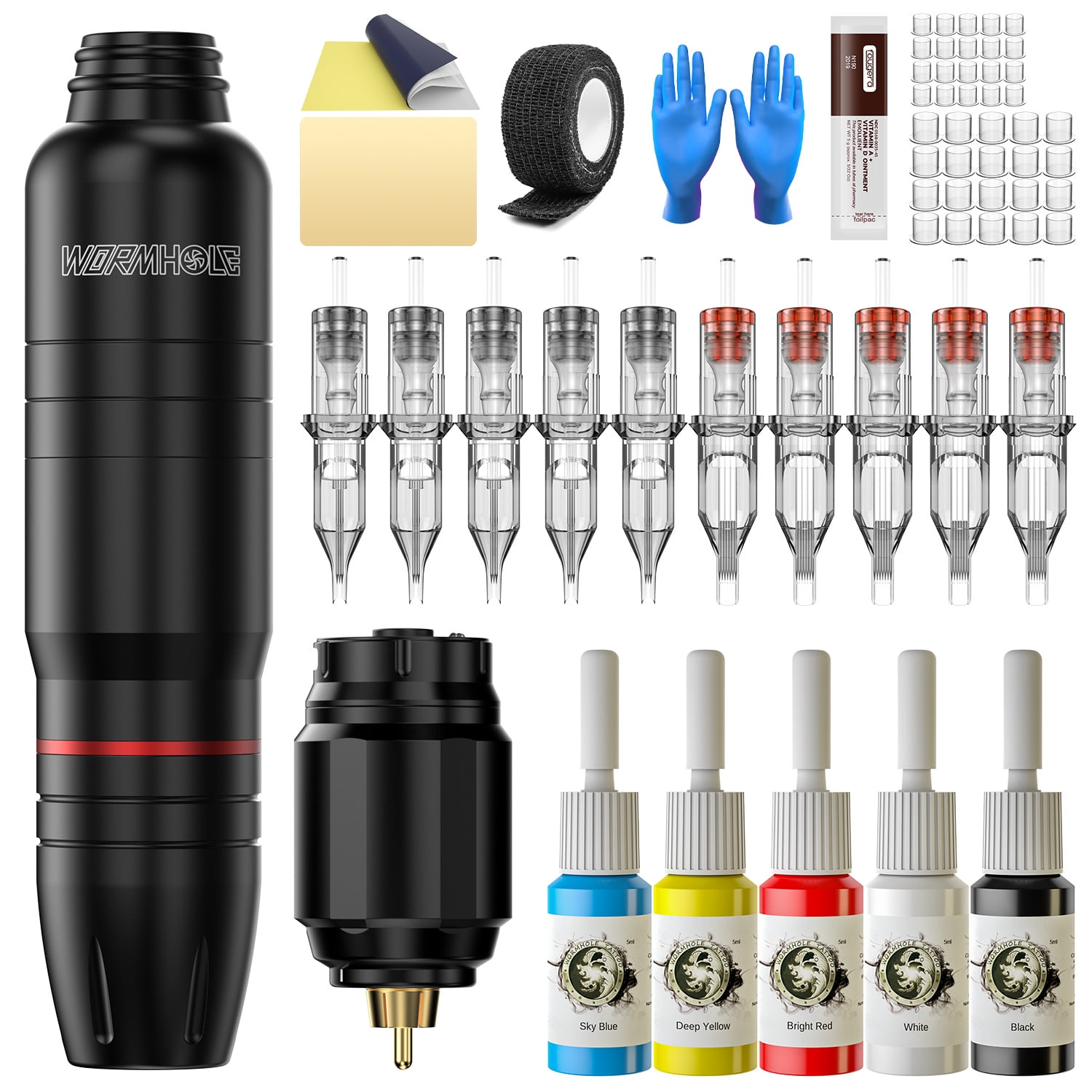 Professional Rotary Tättoo Machine Kit,TTOOGO Complete Wireless Tättoo ...