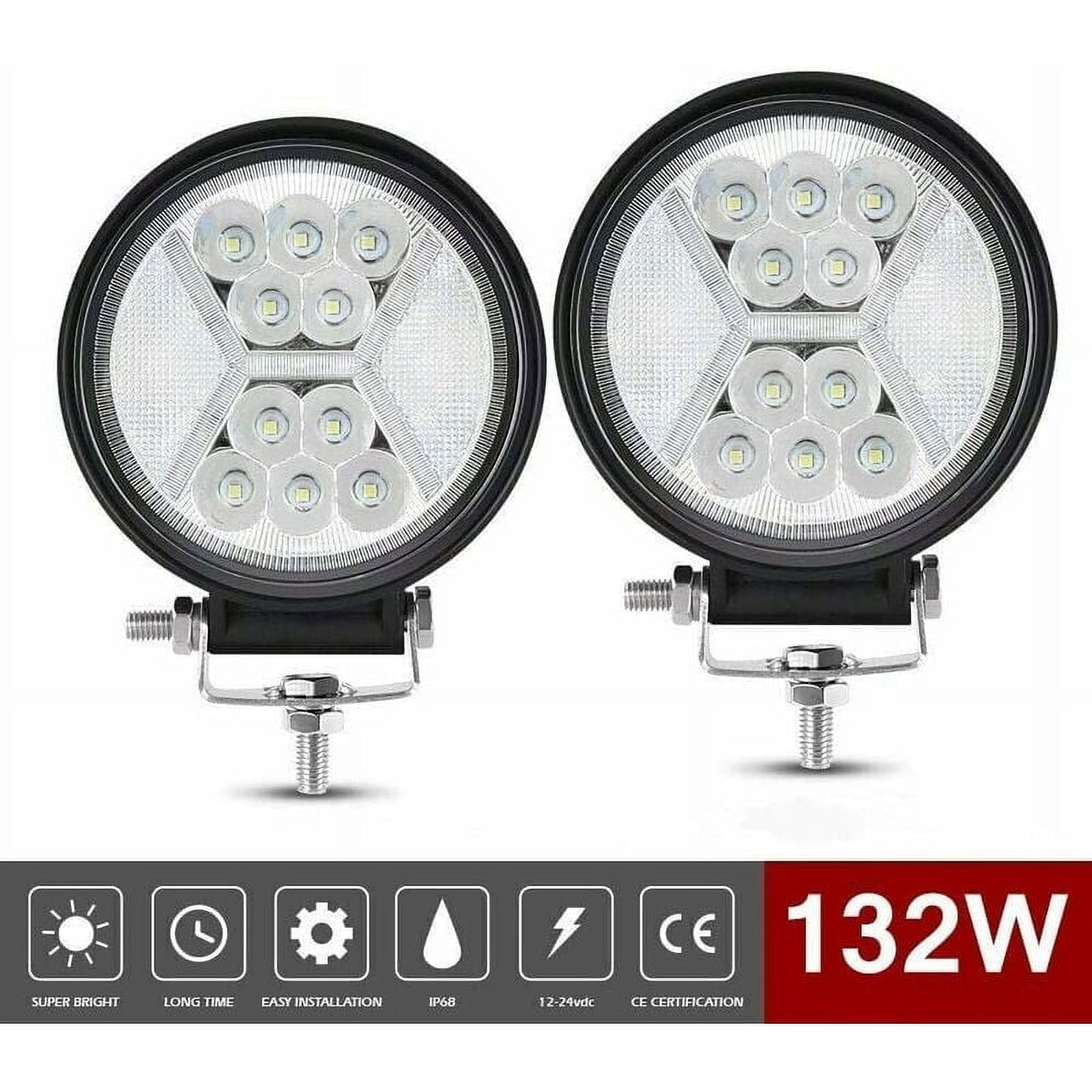 Professional Round Led Pods Driving Lights, Spot And Flood Combo Beam ...