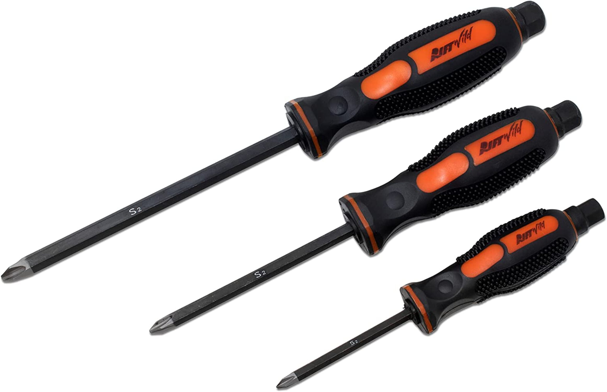 Professional S2 Steel JIS Metric Screwdriver Set, Solid Tang #1, #2, #3 ...